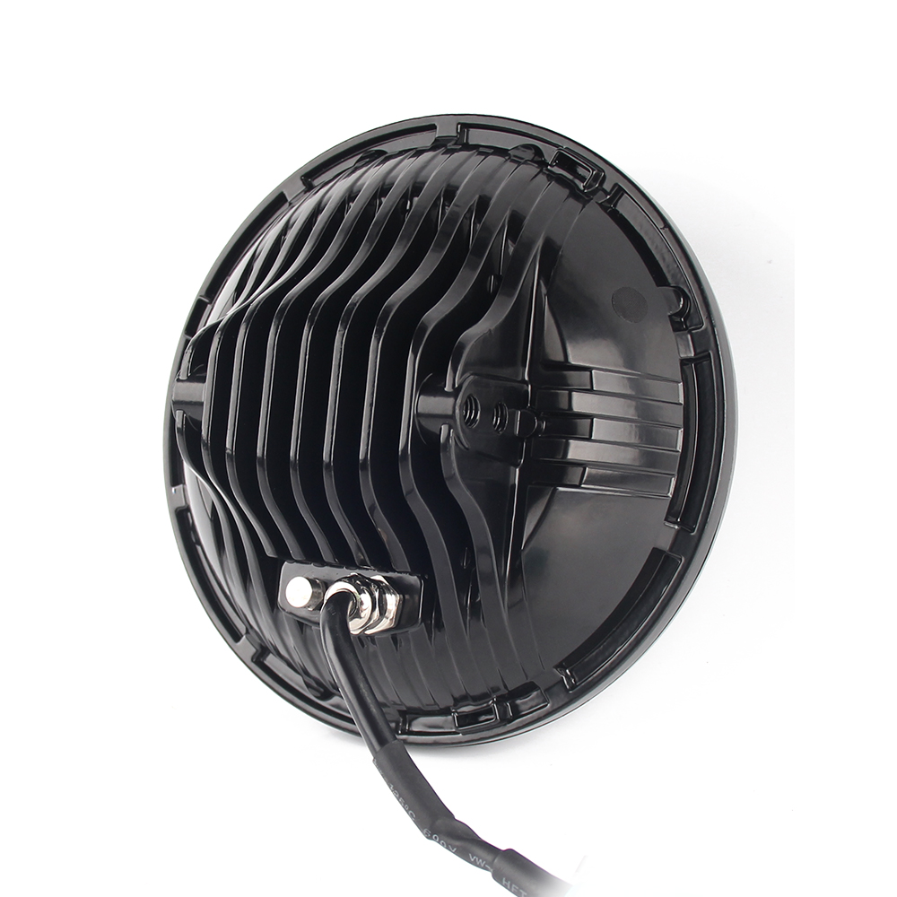 Ultra thin 7 inch dot SAE angel eye round LED headlight JG-J005T from ...