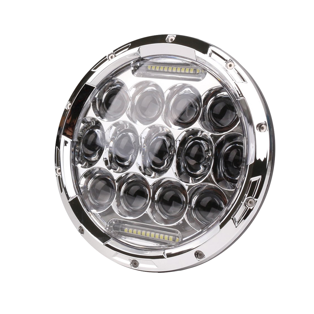 Ultra thin 7 inch dot SAE angel eye round LED headlight JG-J005T from ...