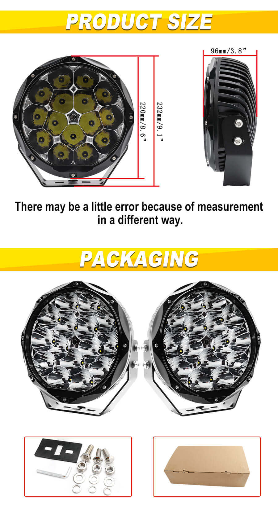 8.5 Inch Led Driving Lights JG-D085 from China Auto Lighting ...