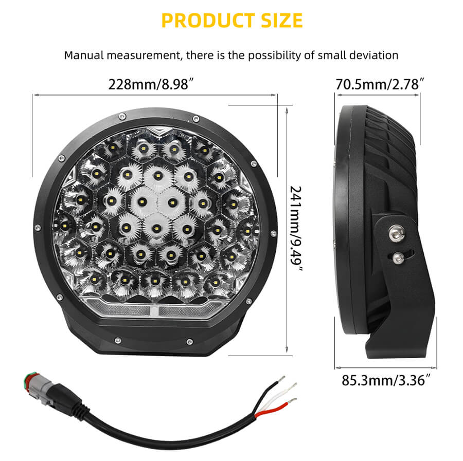 9 inch Round off Road Lights with DRL JG-D001 from China Auto Lighting ...