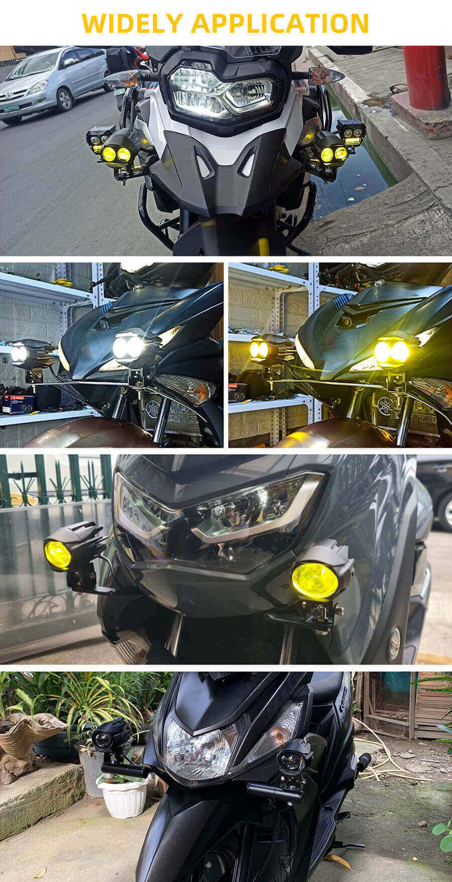 Projector Motorcycle Driving Lights Dual Color JG-MF01 from China Auto ...